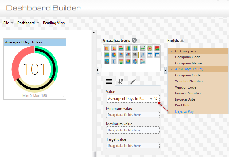 BI Dashboard Builder - Gauge Visualizations