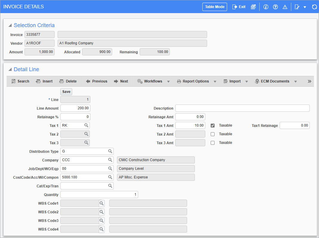 Accounts Payable - Register Invoices