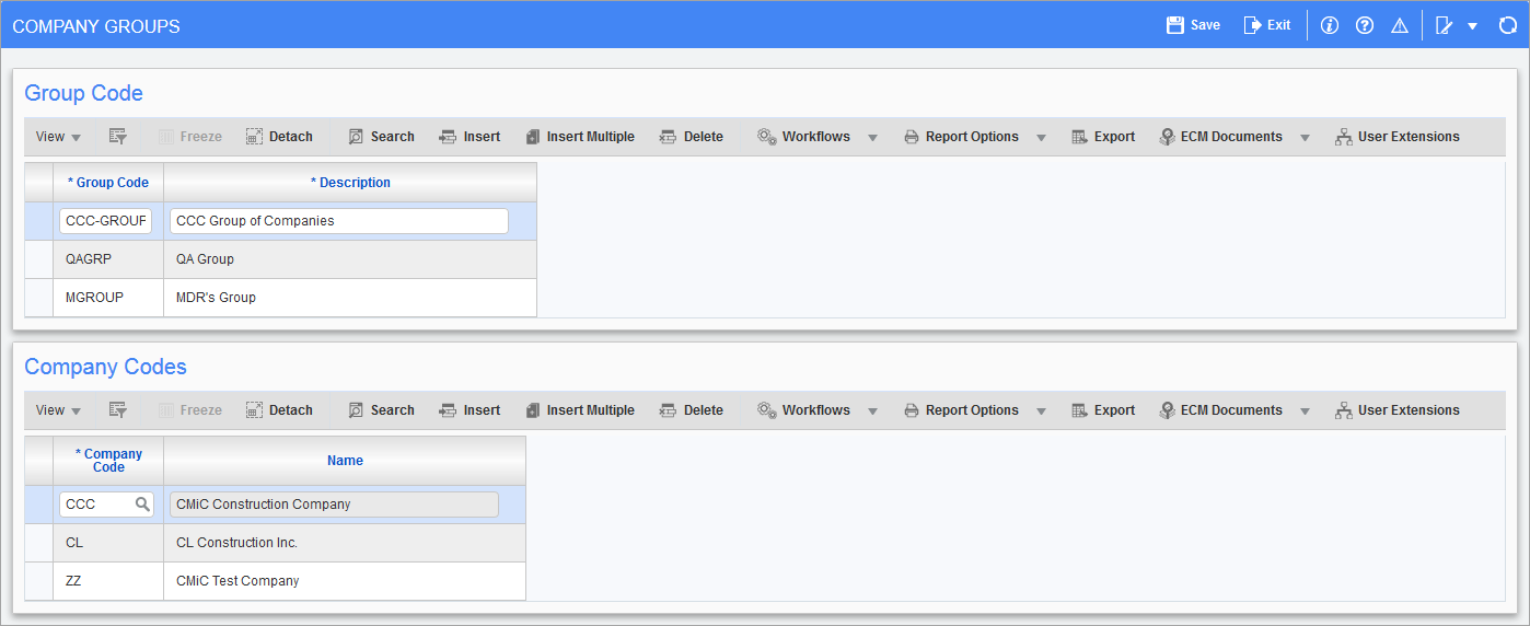 Accounts Payable - Company Groups