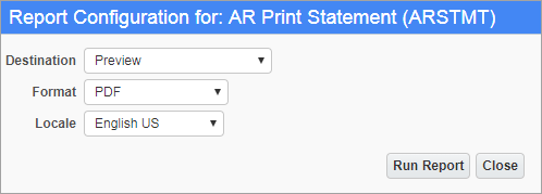 Accounts Receivable - Statement Printing