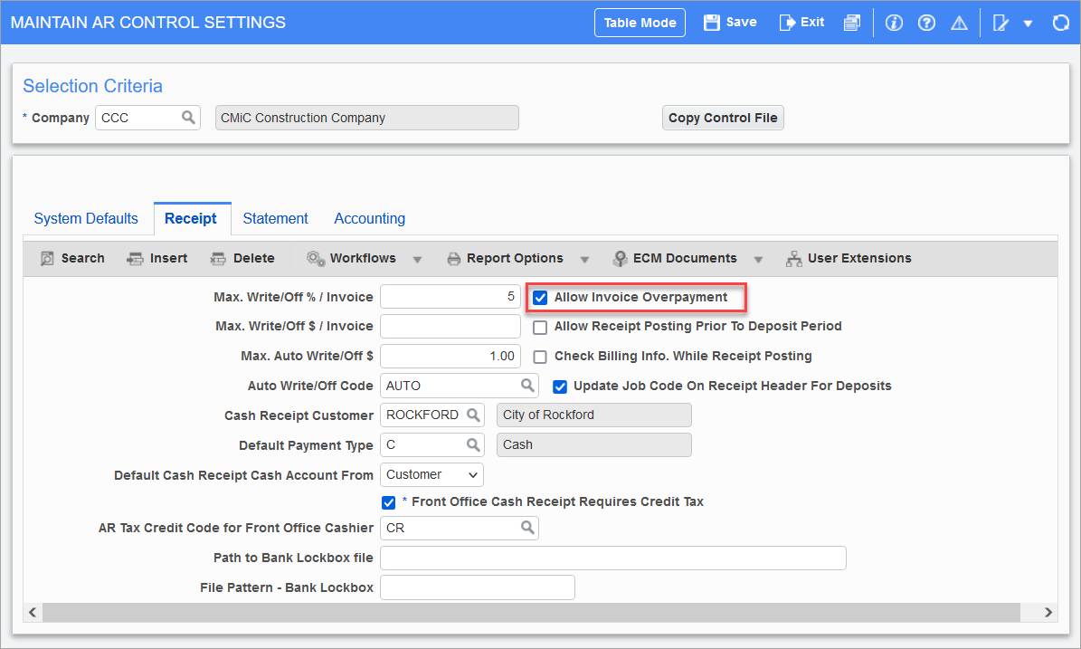 Accounts Receivable - Applying Overpayments to Invoices