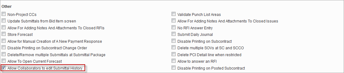 CMiC Field - Subcontractor (Collaborator) Submittal