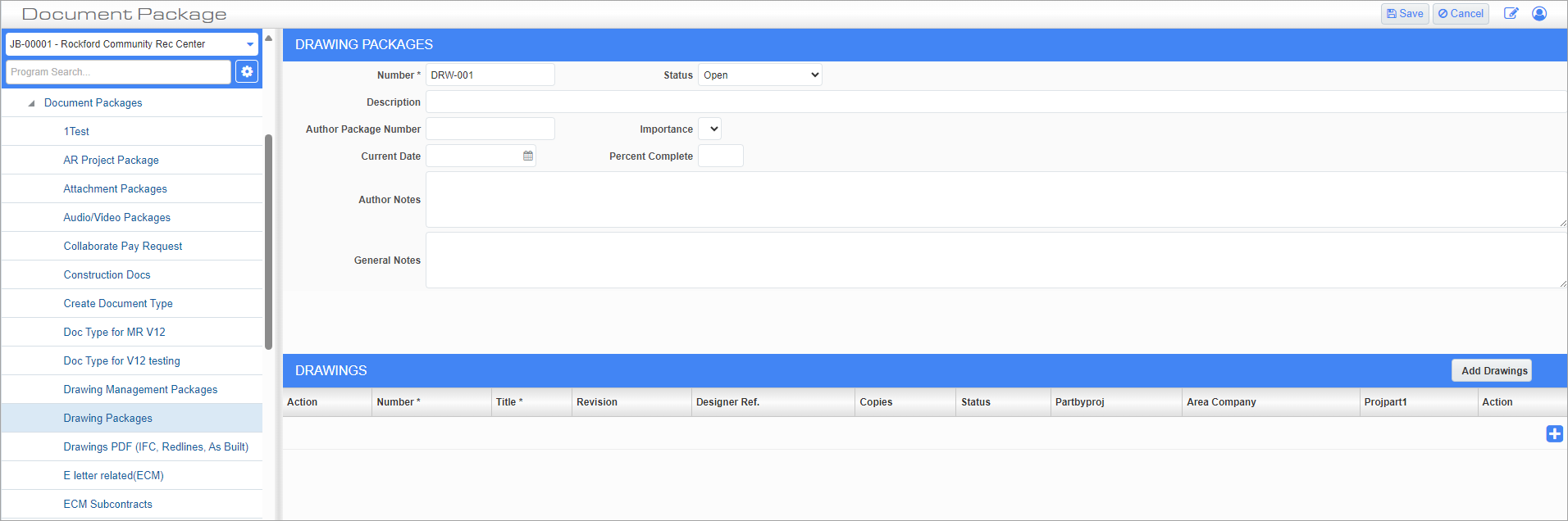 CMiC Field - Document Packages (Classic)