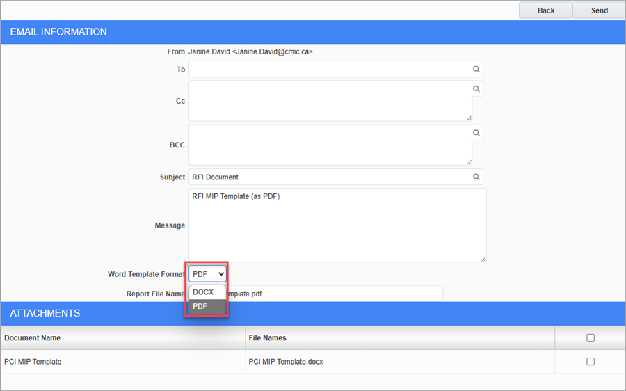 CMiC Field - Reports & Form Letter Assignment