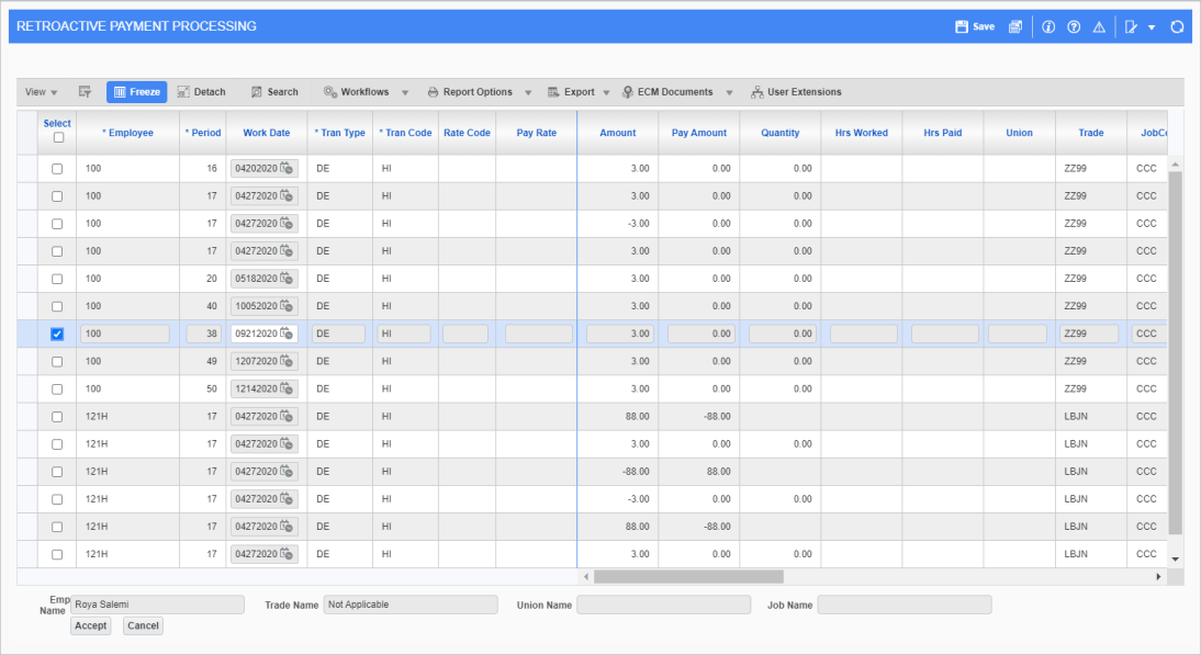 US Payroll - Retroactive Payment Processing
