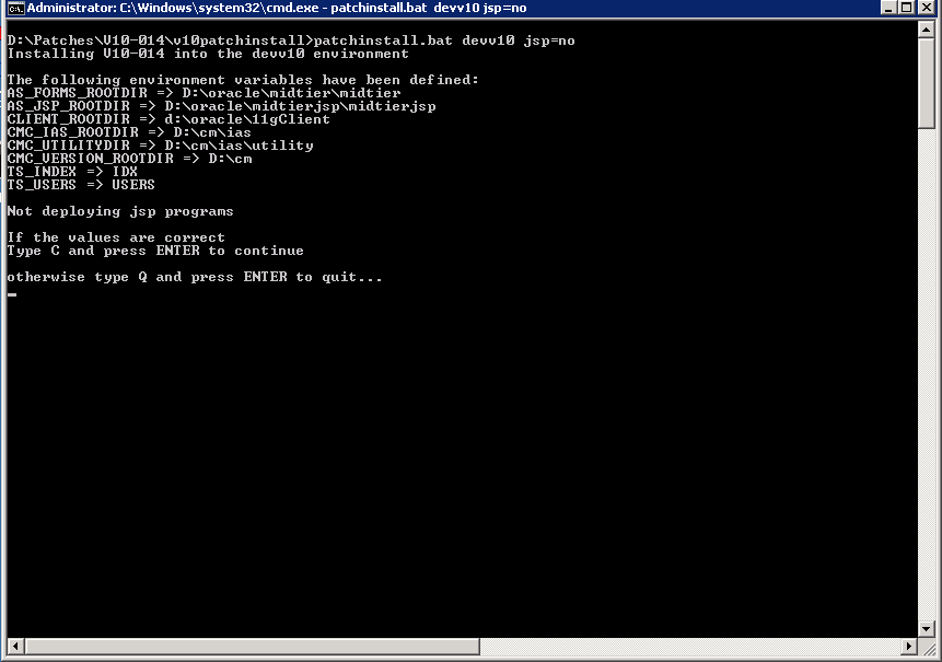 System Administration - Installing CMiC Patches