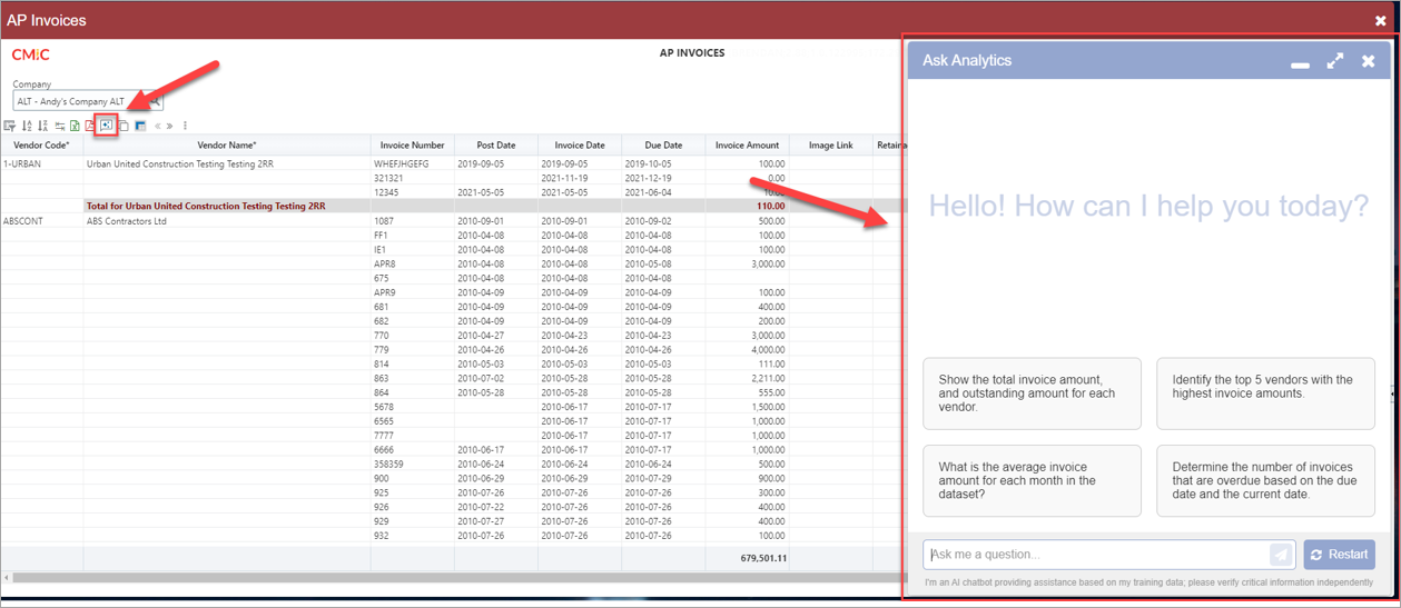 Analytics + AI (Ask Analytics)
