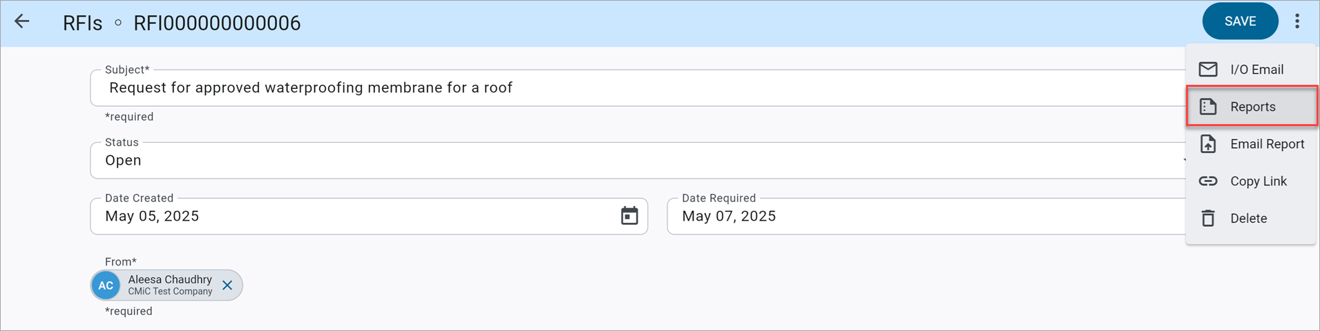 Construct Pm Construct Reports