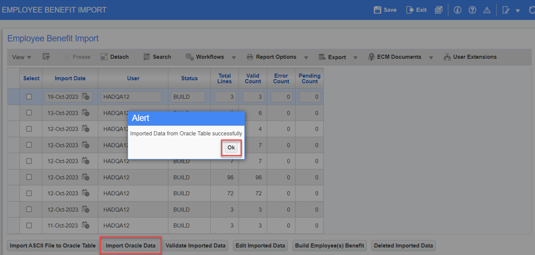 US Payroll - Employee Benefit Import