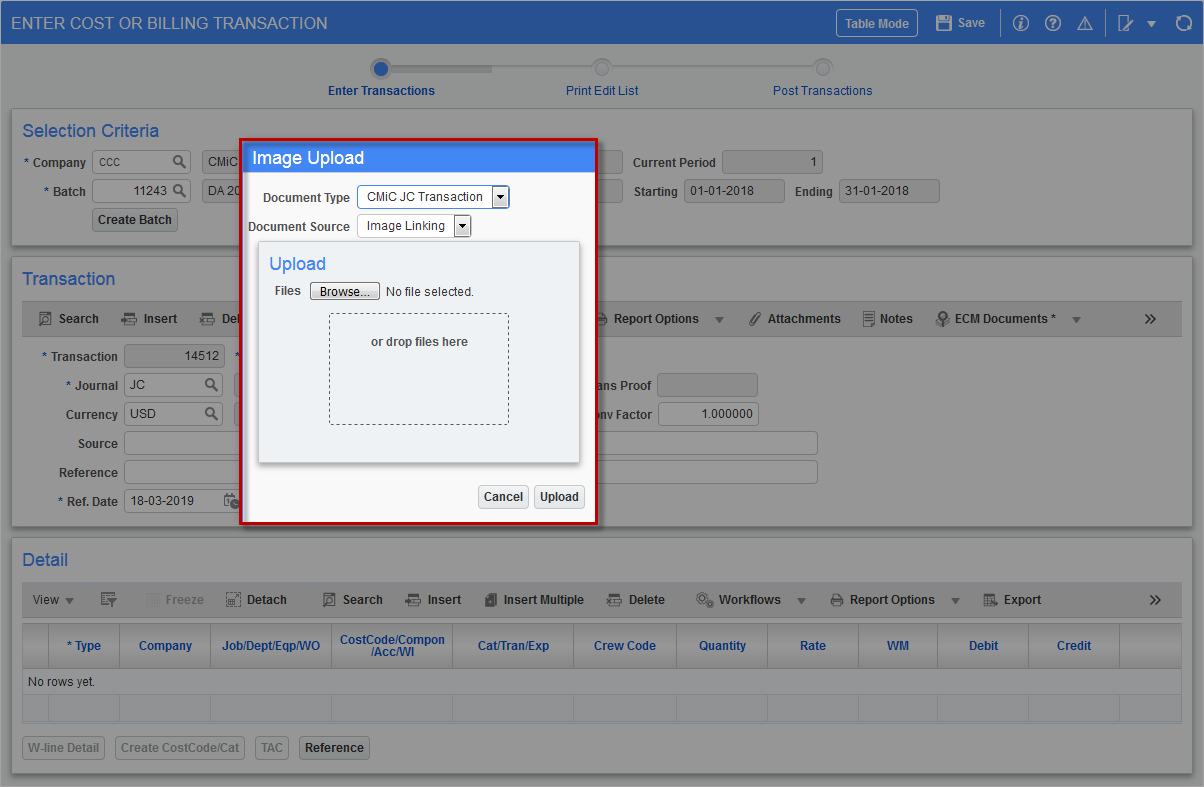 Imaging - Uploading Images
