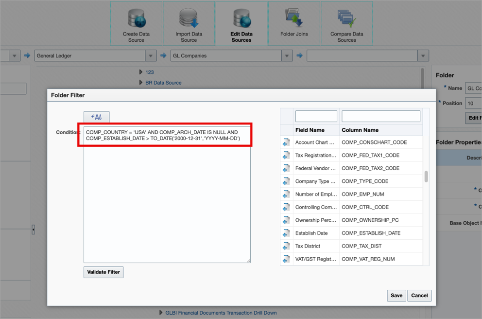 Patch 22 Highlight - BI Catalog Builder - AI Assistant for Folder Filters