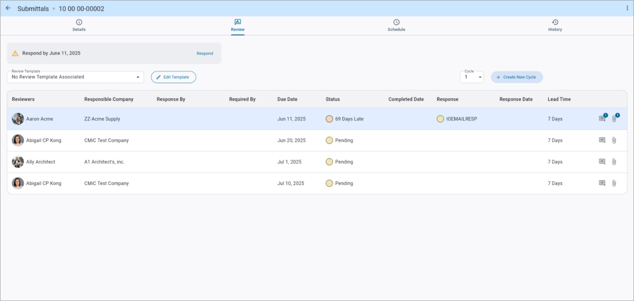 Patch 22 Highlight - Construct PM - Submittals V2 I/O Emails