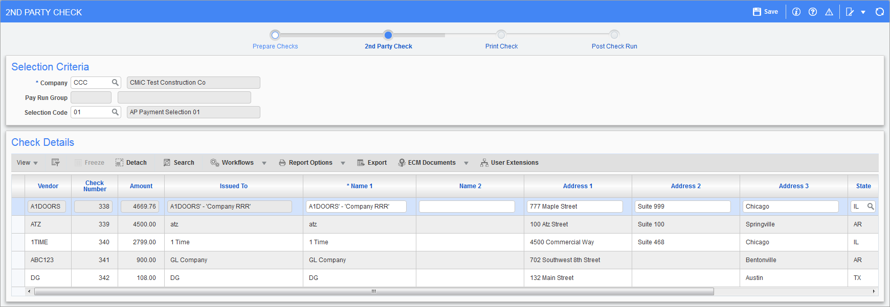 Accounts Payable - Prepare Checks (Automated Check Generation)