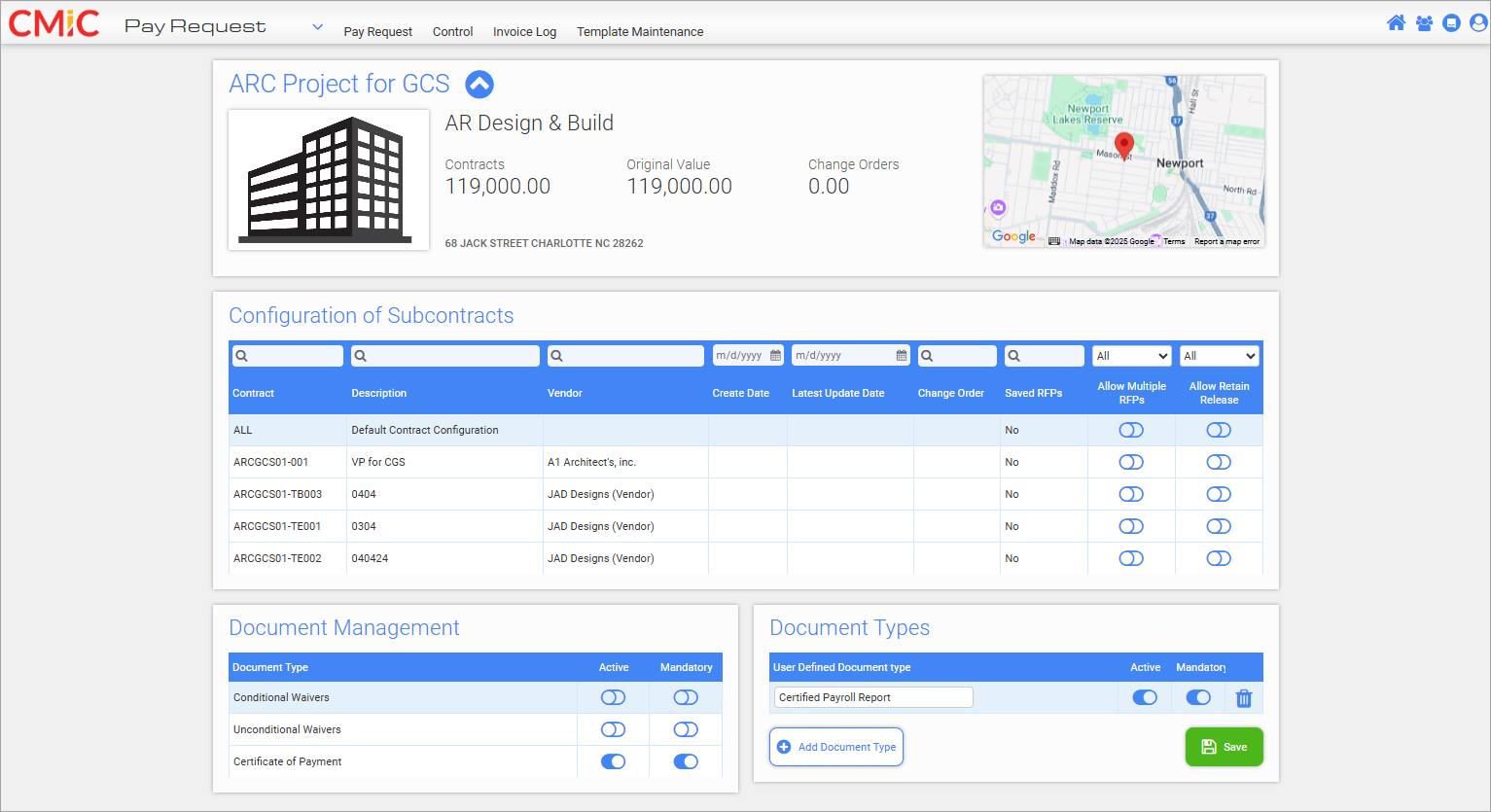 Pay Request - Control