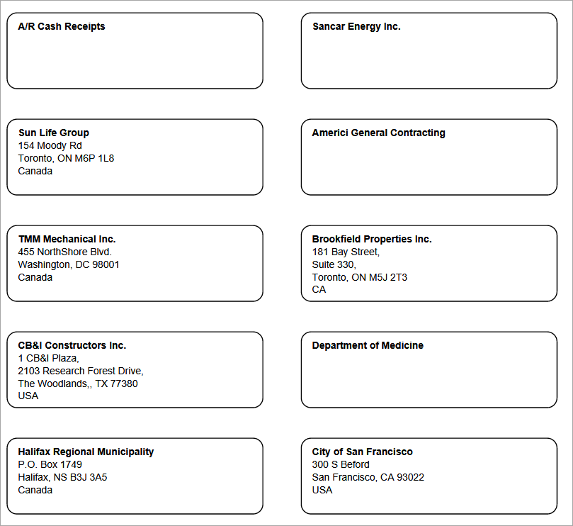 Accounts Receivable - AR Label Printing
