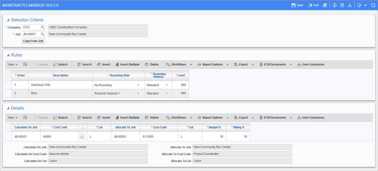 Change Management - PCI Markup Rules
